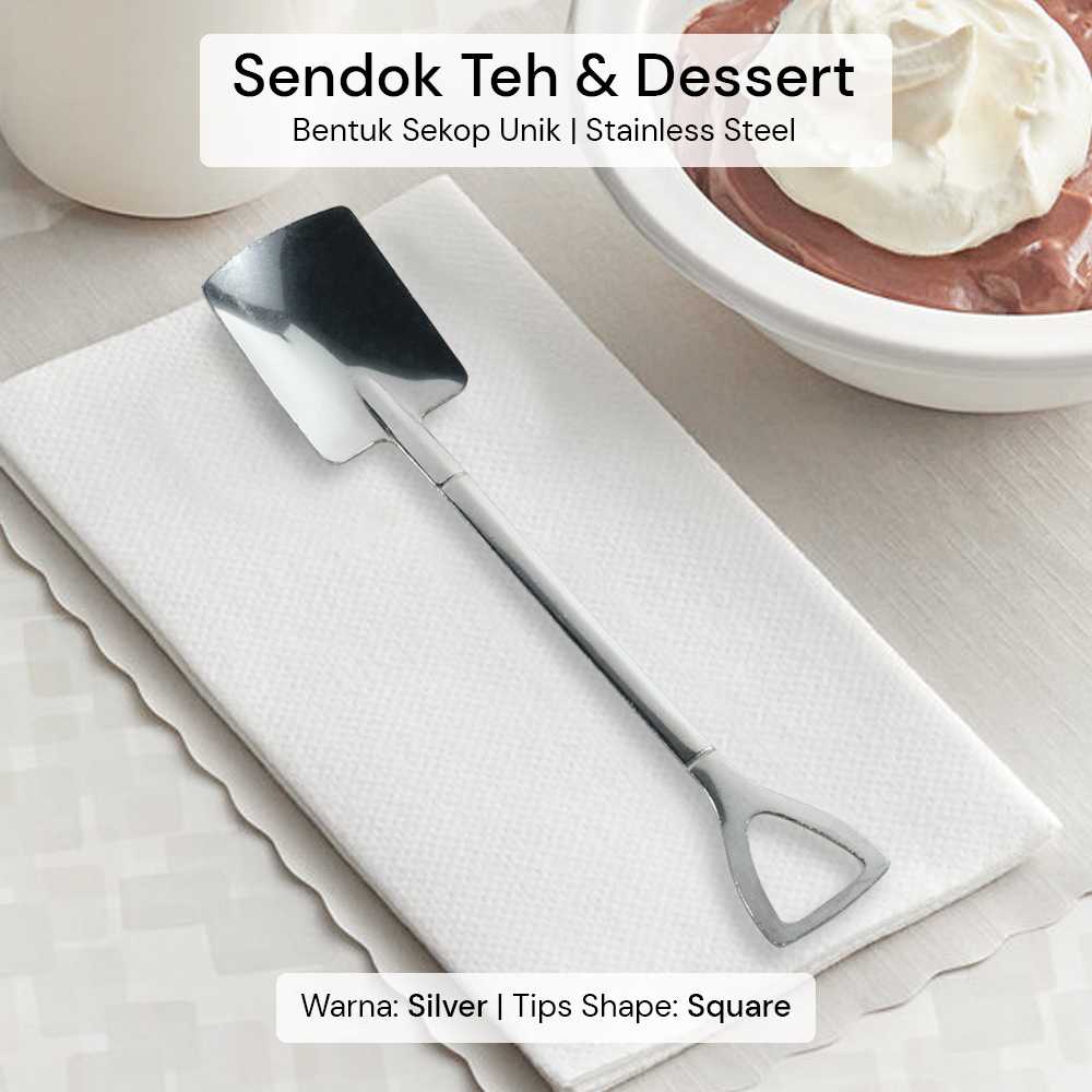 Jual EPOCH Sendok Teh Dessert Sekop Spoon Stainless Steel 1 PCS