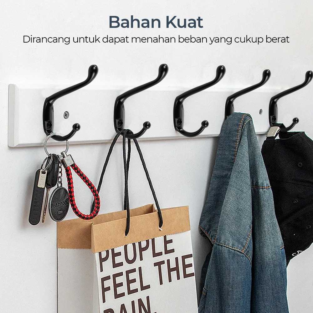 Jual TaffHOME Gantungan Dinding Hook Hanger Screw Rack - H216