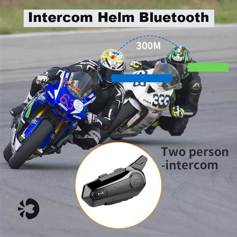 Jual OTOHEROES Intercom Helm Bluetooth Headset 2 Riders Music