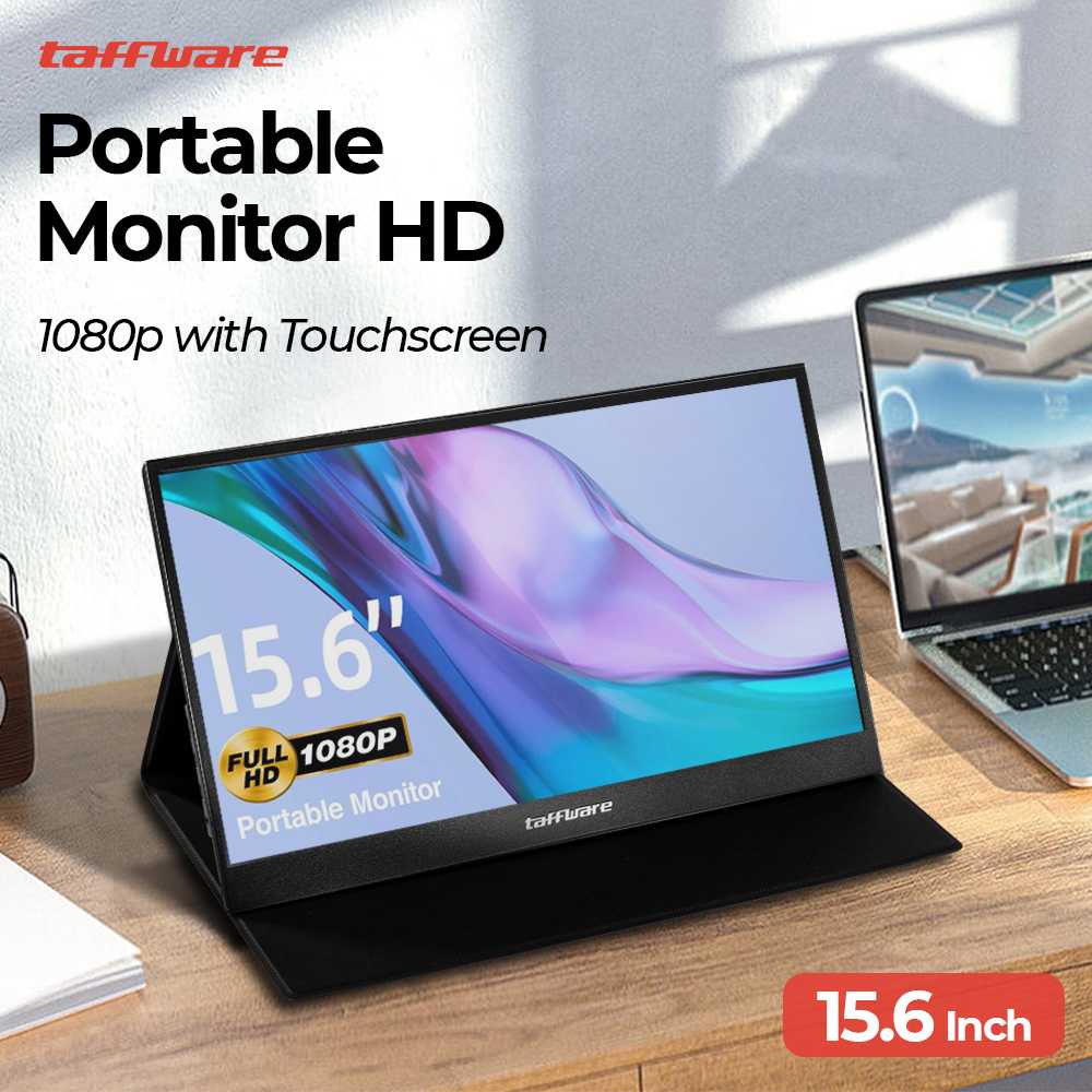 Jual Taffware Portable Monitor Touchscreen 15.6 Inch IPS FHD
