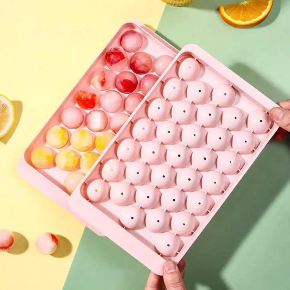 Jual Slyz Cetakan Es Batu Jelly Bulat 33 Grid Ice Cube Tray BPA