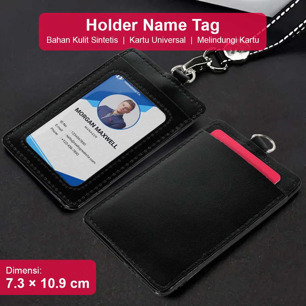 Jual Kantung Badge Holder Name Tag Kartu ID Debit Credit Card