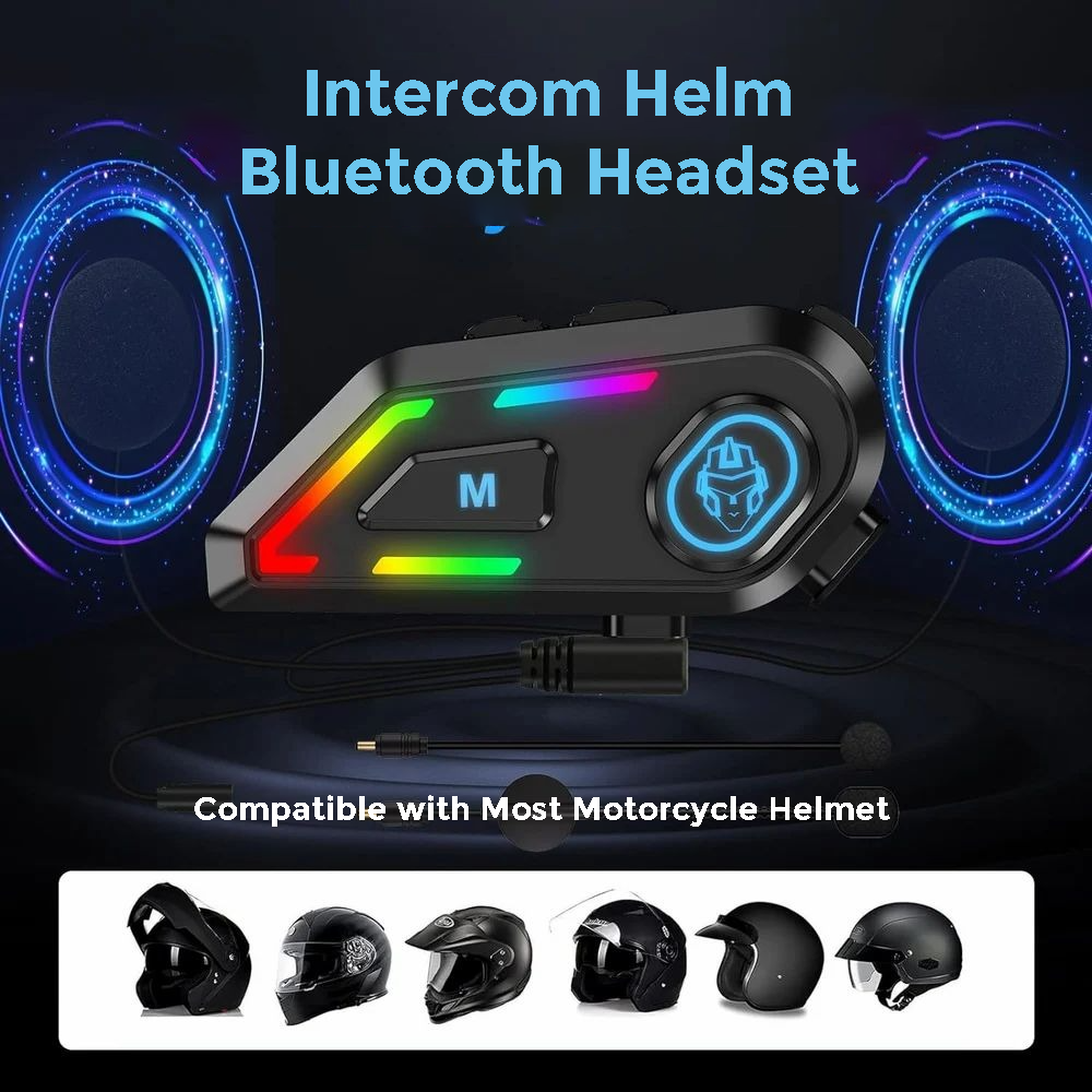 Jual EDYELL Intercom Helm Bluetooth Headset Hands Free Call IP67
