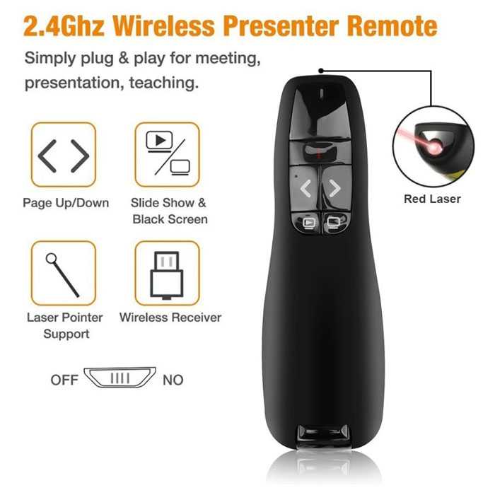 Jual Profftech P400 Remote Wireless Presenter Cordless Laser