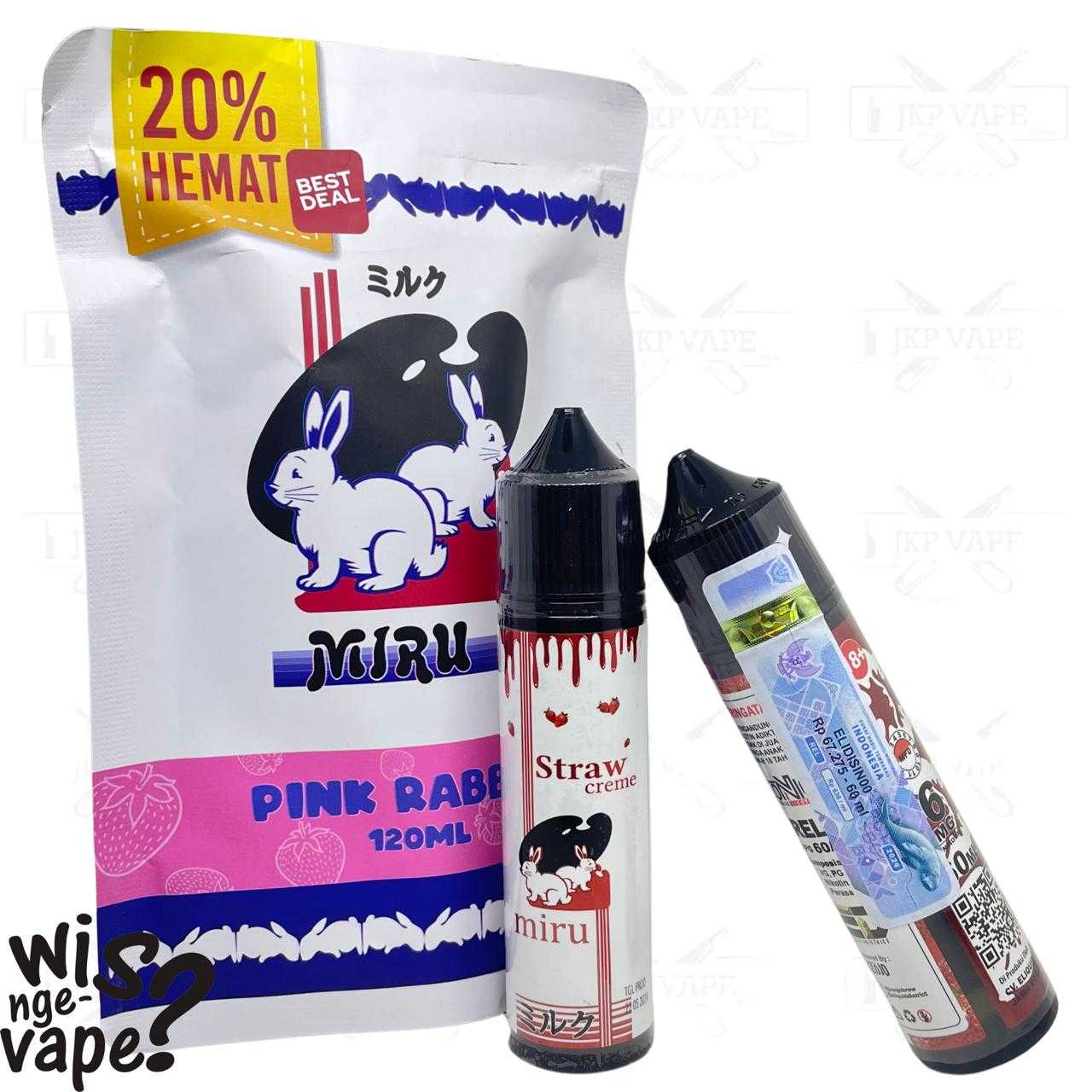 Jual Miru Pink Rabbit 60ml - By Jozojo Brew Liquid Vape Freebase