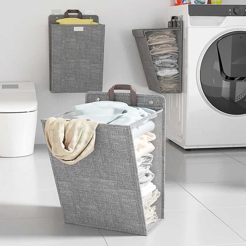 Jual MINSA Keranjang Laundry Dirty Clothes Storage Basket Wall