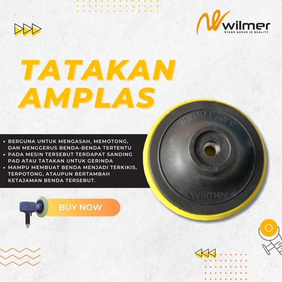 Jual Dudukan Amplas 4" wilmer / Tatakan Amplas Bulat Velcro Pad