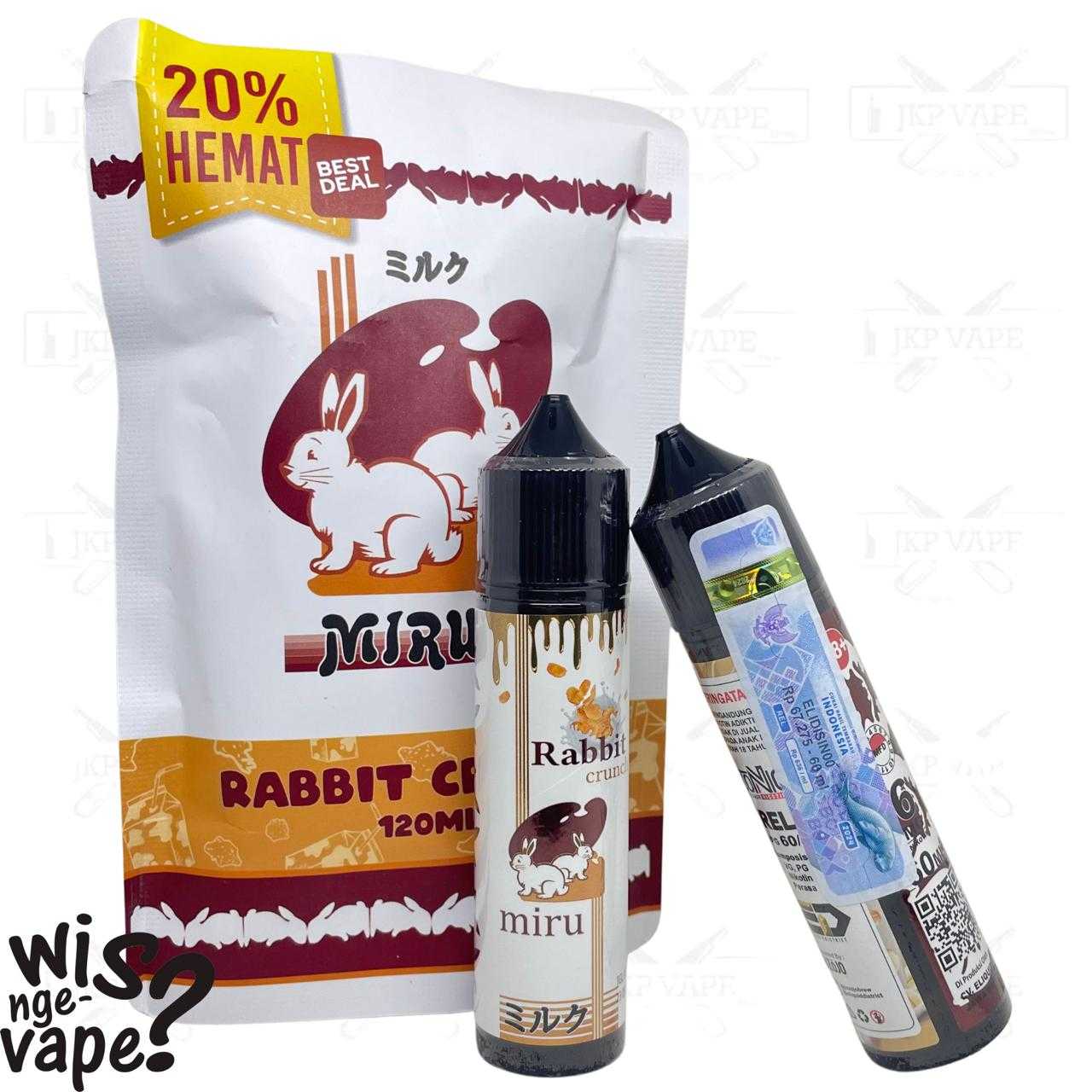 Jual Miru Rabbit Crunch 60ml - Milky Choco Crunch Liquid Vape
