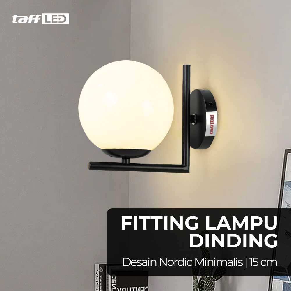 Jual TaffLED Fitting Lampu Dinding Wall Lamp Nordic Diameter