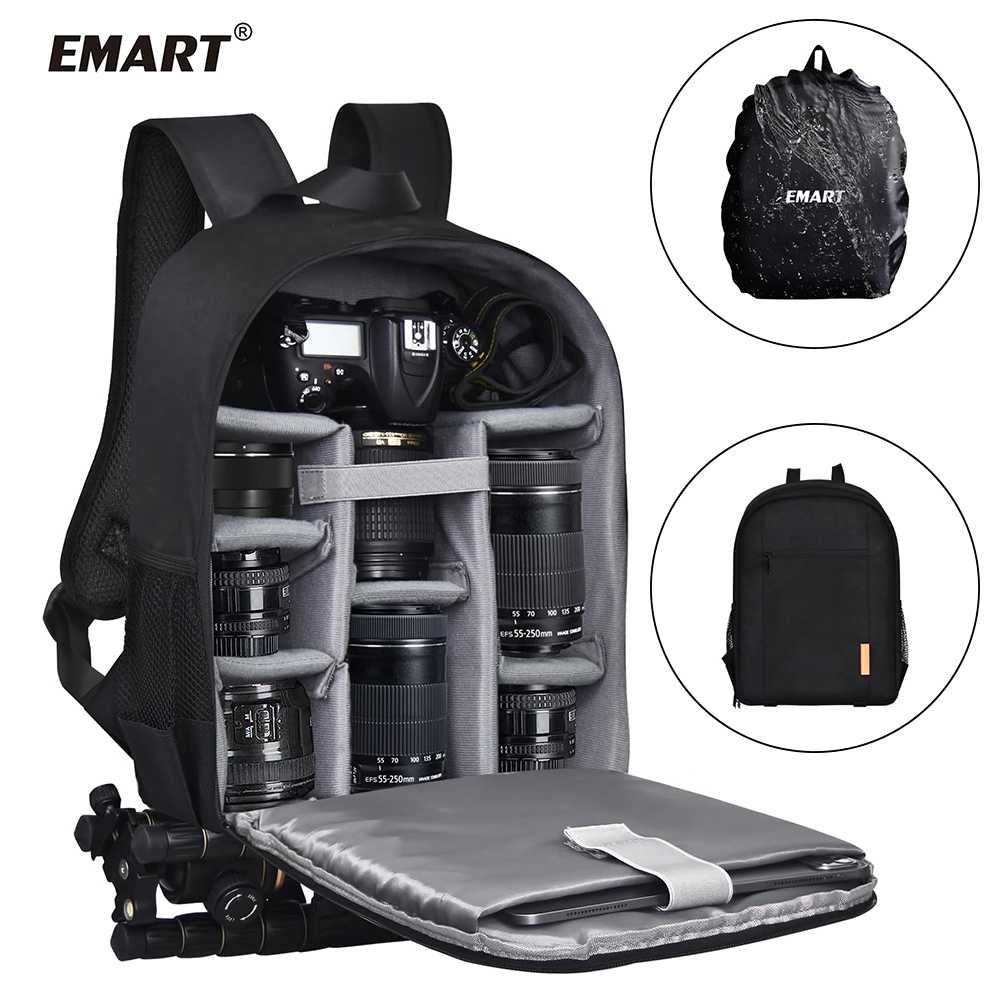 Jual EMART Tas Kamera Backpack Camera Bag Waterproof Adjustable