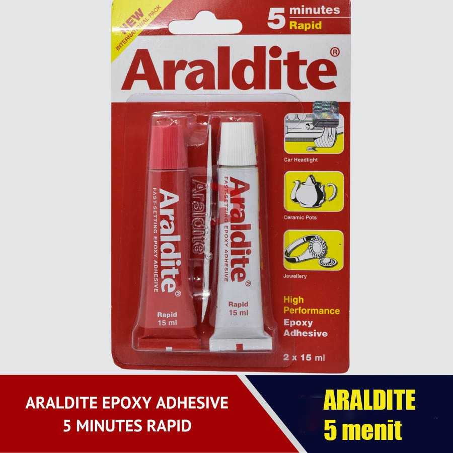 Jual Araldite 5 Minute Merah Epoxy Adhesive | Jakmall.com