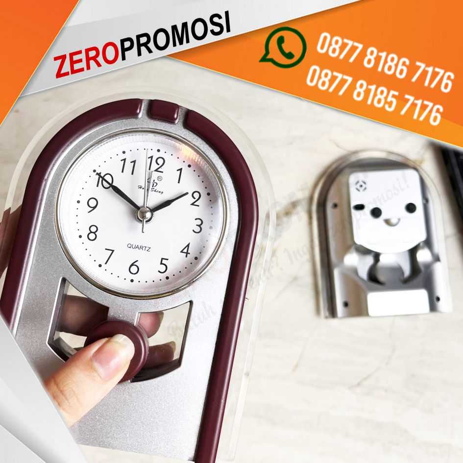 Jual Jam Meja Minimalis JMP-820 Custom Logo Untuk Souvenir