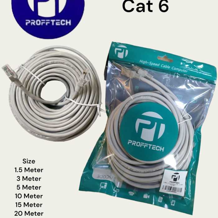 Jual Profftech Kabel LAN Cat 6 3 Meter UTP | Jakmall.com