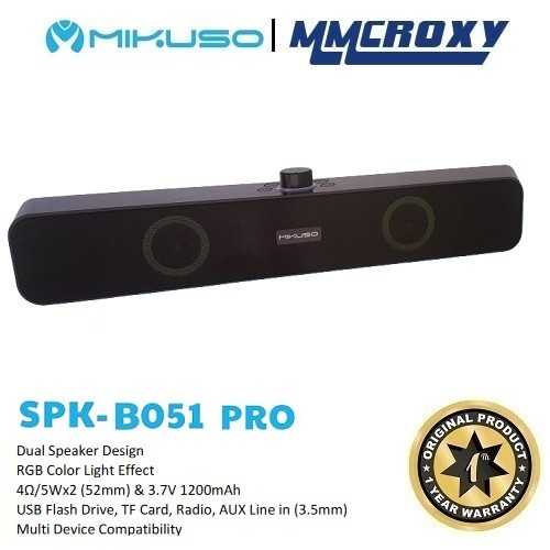 Jual Mikuso SPK-B051 PRO Speaker Bluetooth Soundbar | Jakmall.com