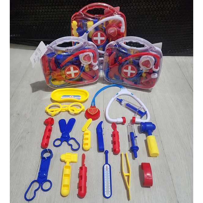 Jual MAINAN KOPER DOKTER DOKTERAN SET 17PCS PERALATAN DOCTOR