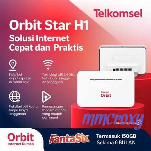 Jual Telkomsel Orbit Star H1 Modem WiFi 4G High Speed B311B-853