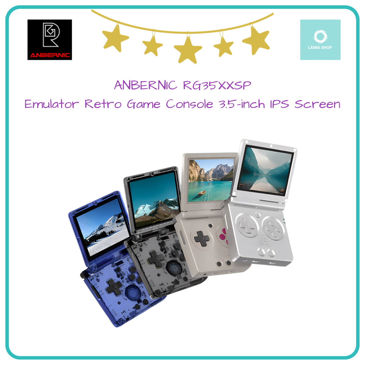 Jual ANBERNIC RG35XXSP - Emulator Retro Game Console 3.5-inch