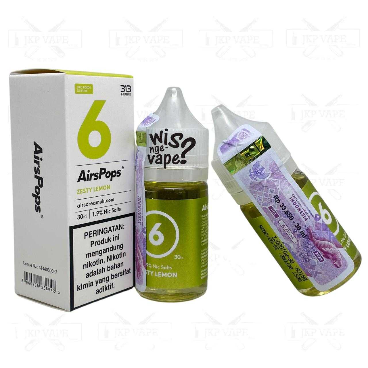Jual AirsPops 313 Salt 30ml 19mg - Liquid AirPops by Airscream UK
