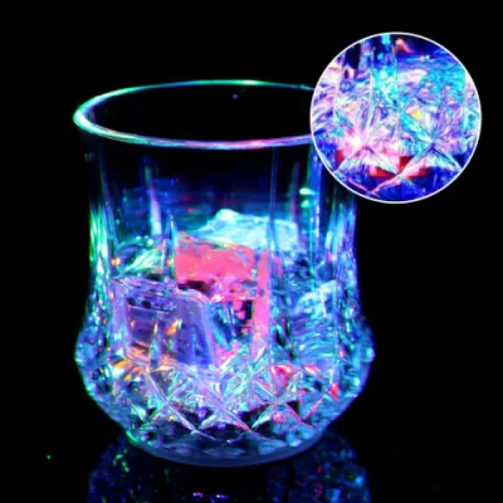 Jual SHINE Gelas Whisky Cocktail Old Fashion Rock Plastic LED