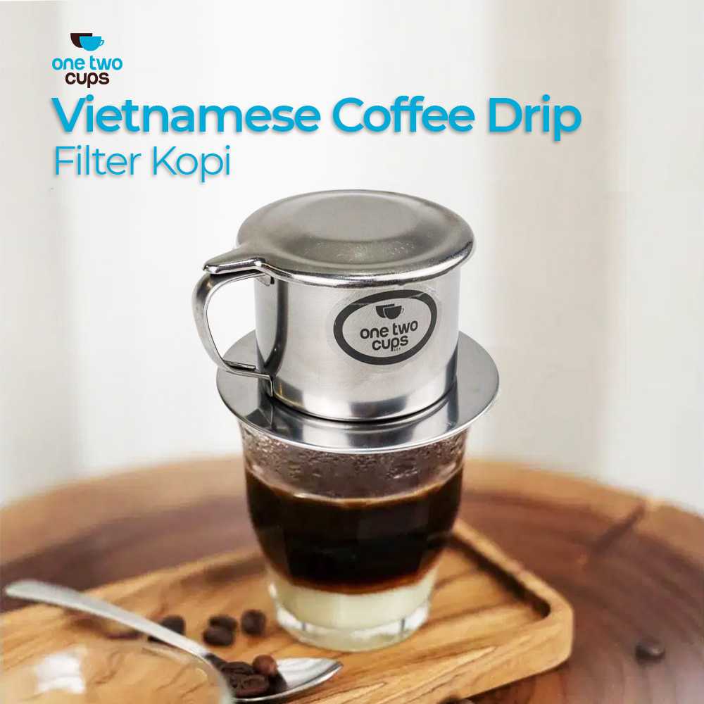 Jual One Two Cups Vietnam Drip Coffee Filter Pot Saringan Kopi