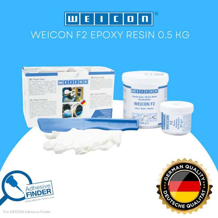 Jual Weicon F2 Epoxy Resin Plastic Steel Putty 500 Gram Repair