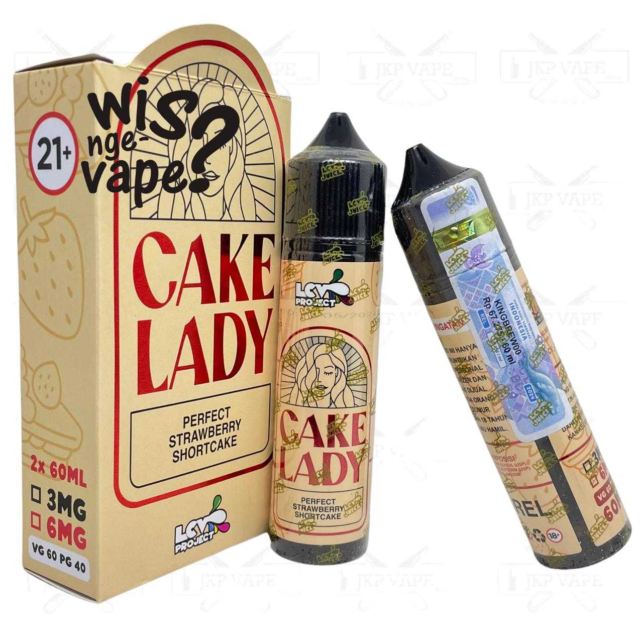 Jual Cake Lady Strawberry Shortcake 60ml - Liquid Vape By LCV