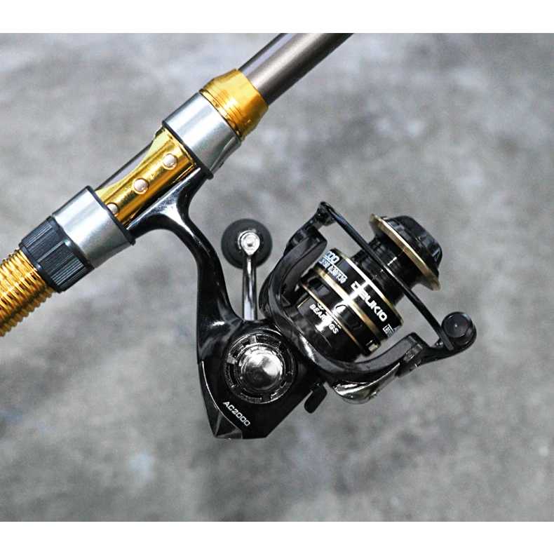 Jual DEUKIO Reel Pancing Spinning Fishing Reel 5.2:1 Gear Ratio