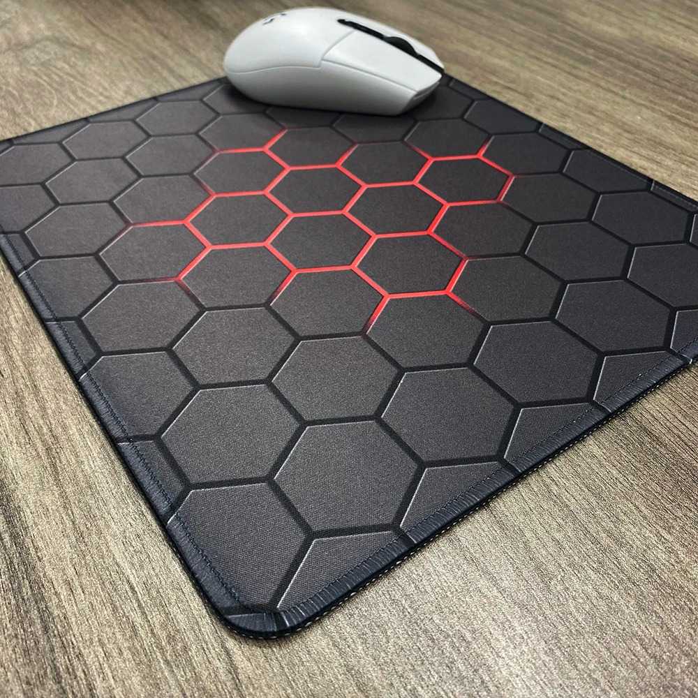 Jual Gaming Mouse Pad Sqaure Shape Honeycomb Laser Design - HC10