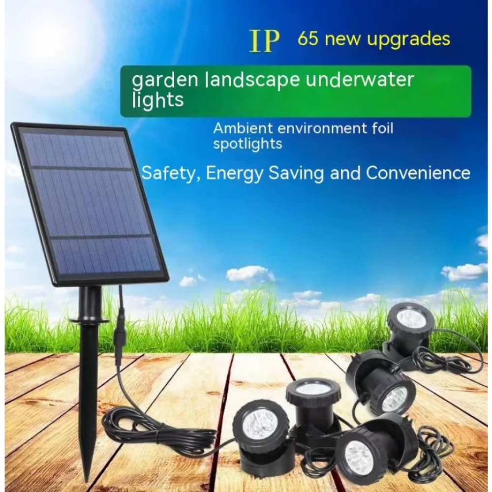 Jual VC Lampu Taman Hias Sorot LED Spotlight Solar Cell RGB 3