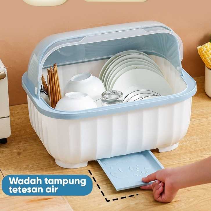 Jual Rak Pengering Piring Tertutup Dg Tirisan Air Rak Piring