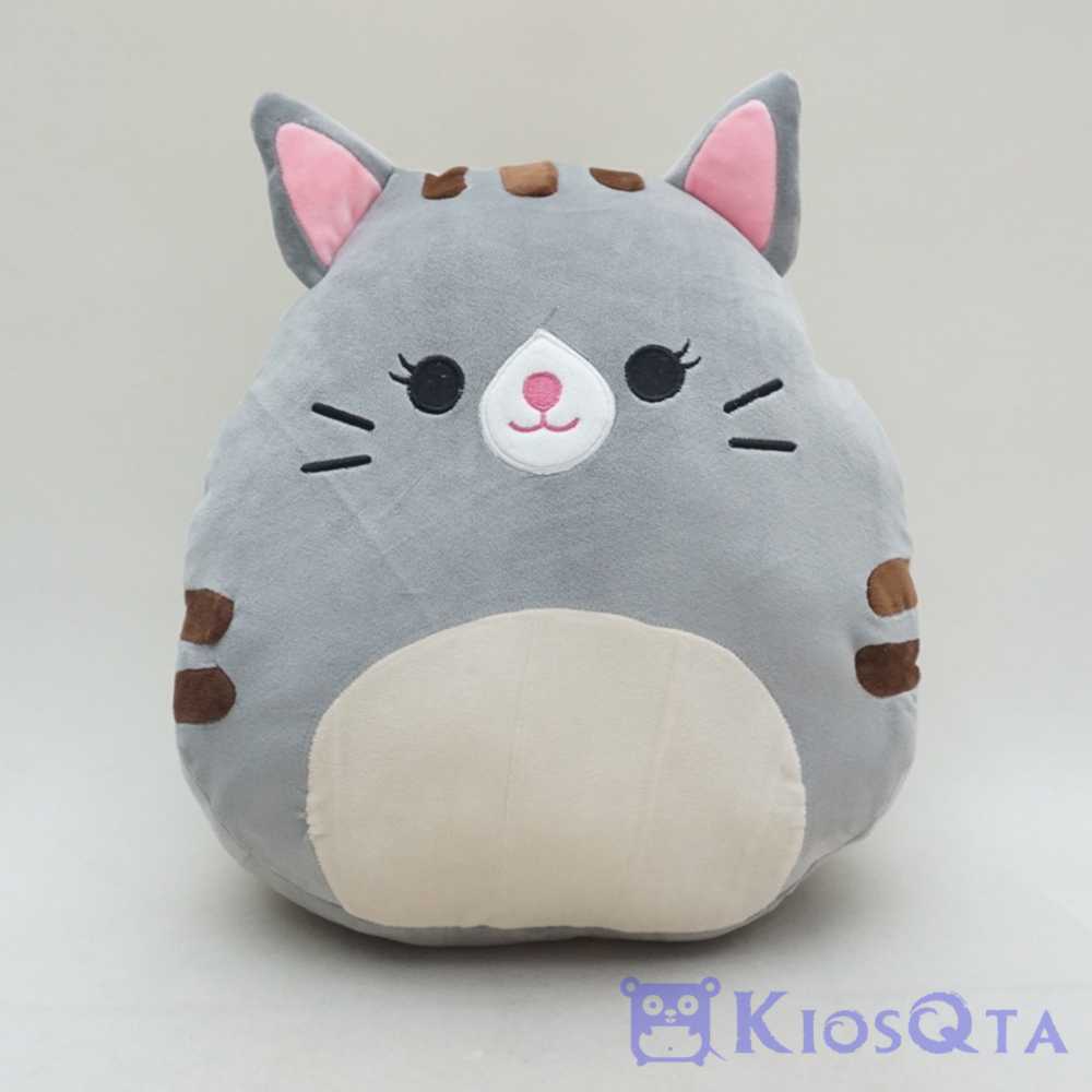Jual bantal peluk kucing abu abu hand cover cat large masuk