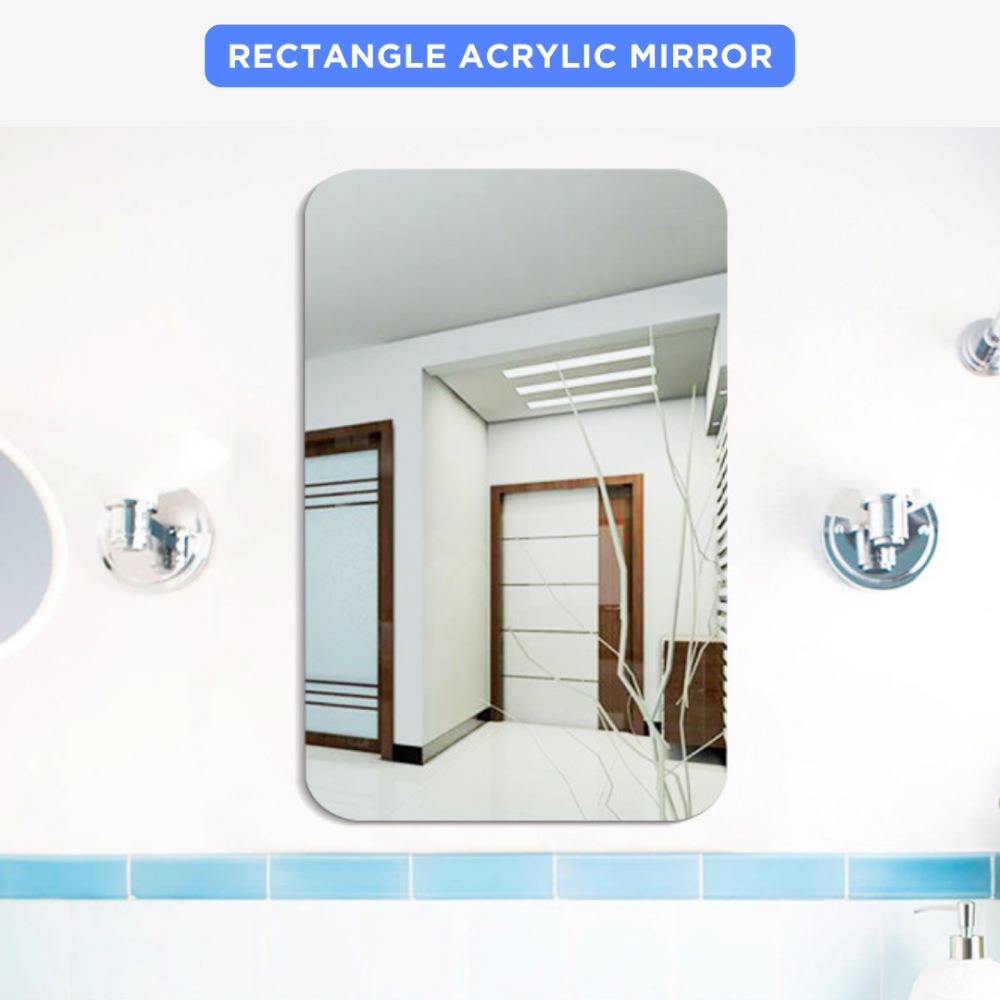 Jual PTN Cermin Akrilik DIY Bathroom Wall Acrylic Mirror | Jakmall.com