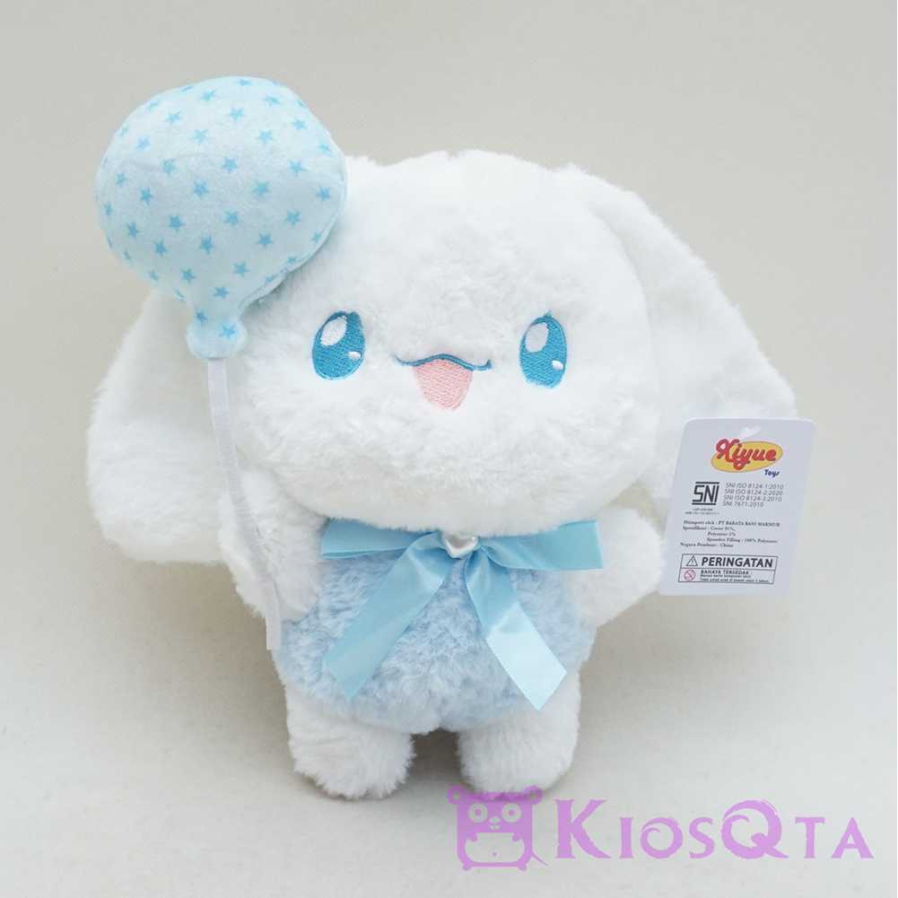 Jual boneka cinnamoroll putih biru muda bawa balon small | Jakmall.com