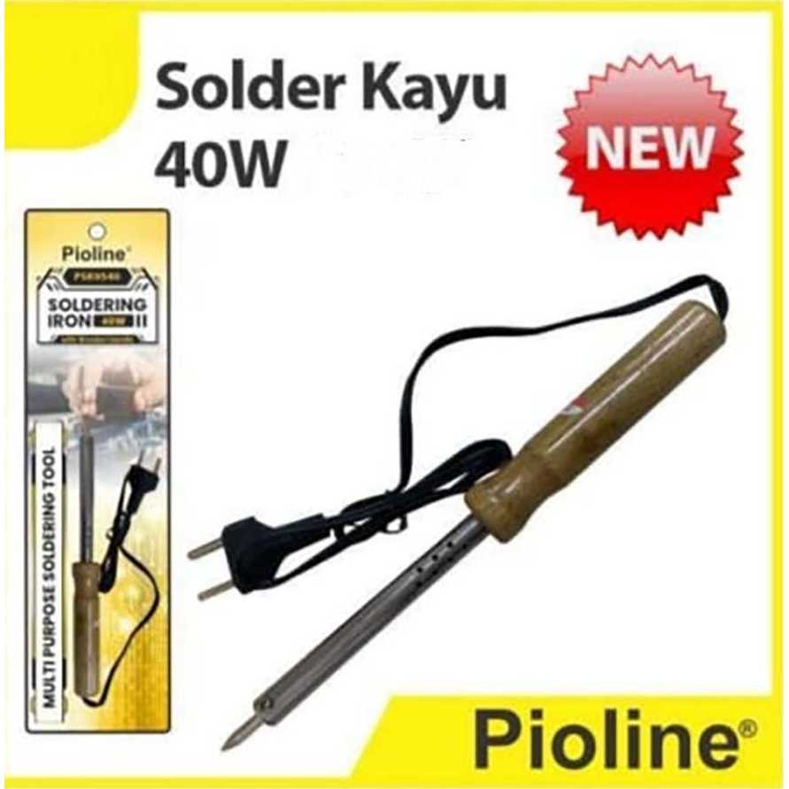 Jual solder 40w kayu PIONLINE PSK9540 soldering iron timah 40