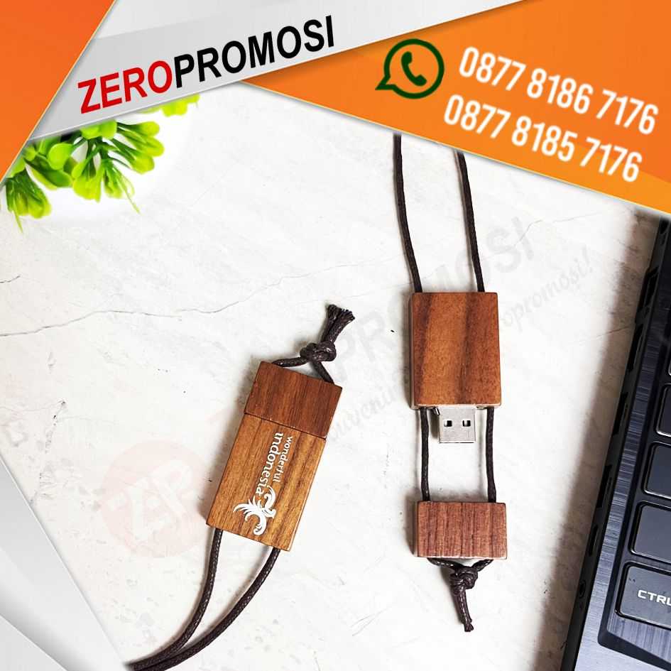 Jual Souvenir Custom Flashdisk Kayu FDWD03 dengan Tali | Jakmall.com