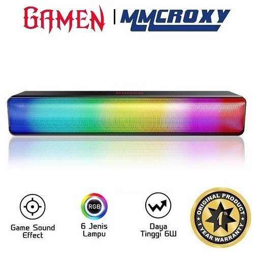 Jual Gamen GS8 Speaker Gaming Soundbar With RGB Lights | Jakmall.com