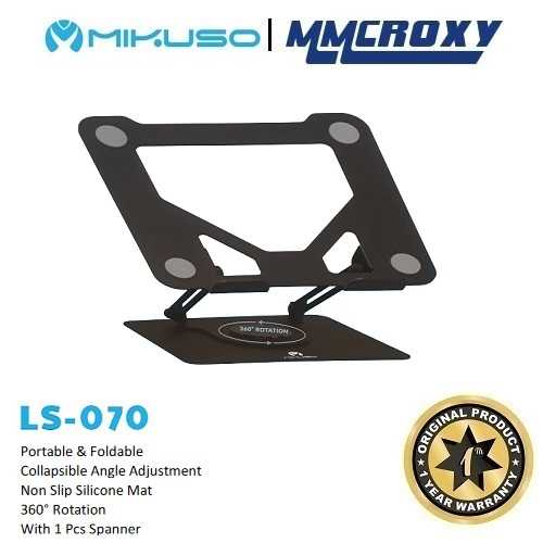 Jual Mikuso LS-070 Laptop Stand Portable Foldable 360° Rotation