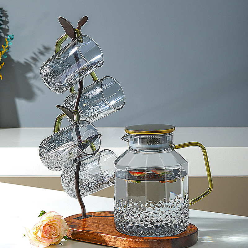 Jual BOUSSAC Teko Pitcher Kaca Tahan Panas Api Water Jug 1.8L