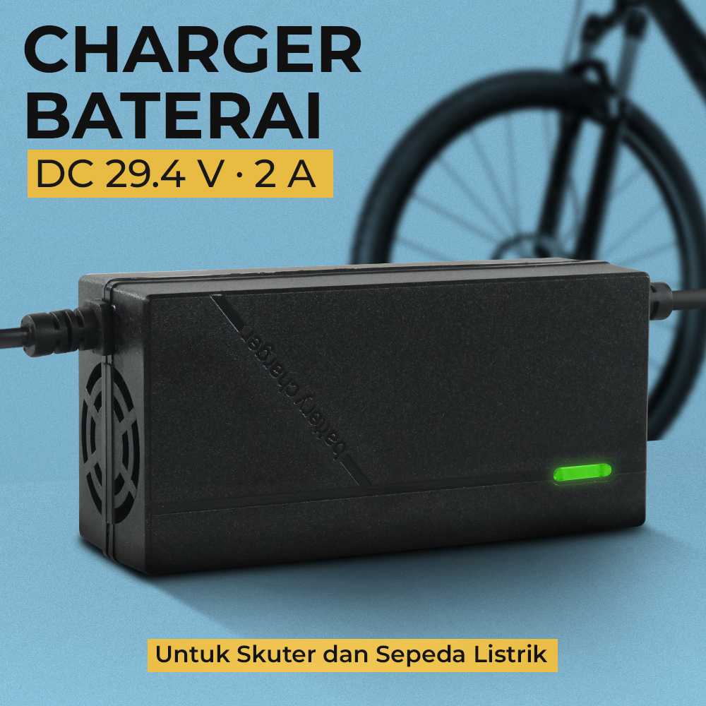 Jual ALASICKA Adaptor Charger Baterai Sepeda Skuter Listrik DC
