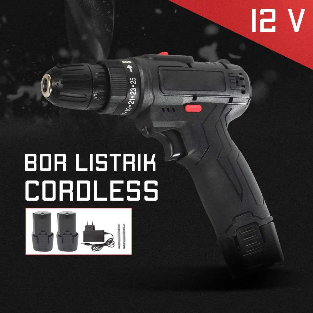 Jual Taffware Bor Listrik Cordless Lithium Battery Rechargeable