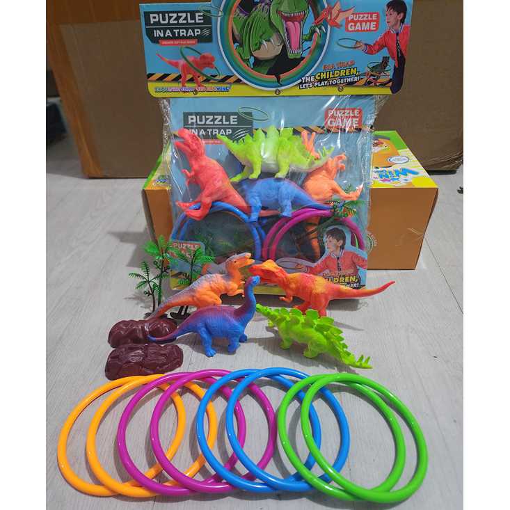 Jual MAINAN DINOSAURUS HULA HOOP LEMPAR CONE RING ANIMAL | Jakmall.com