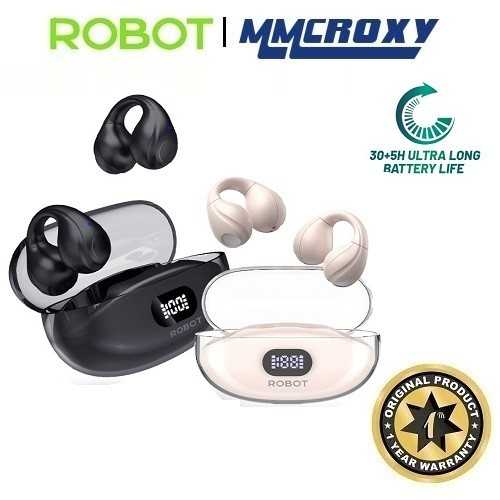 Jual Robot AIR 10 Earphone Bluetooth 5.3 Open Ear TWS Ear Clip