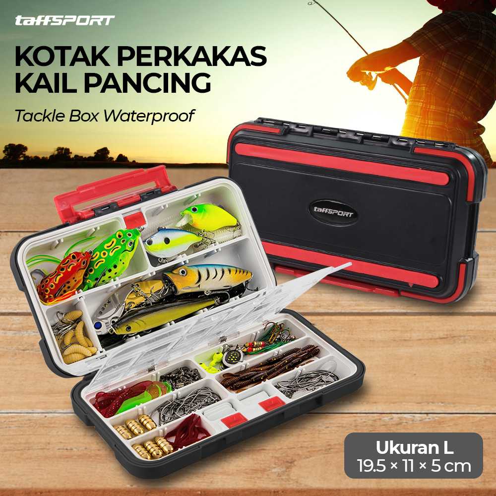 Jual TaffSPORT Kotak Perkakas Kail Pancing Tackle Box Waterproof