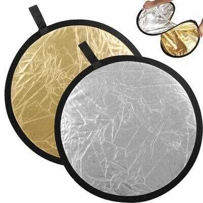 Jual Collapsible Reflector Disc 2-in-1 Silver / Gold - 60cm
