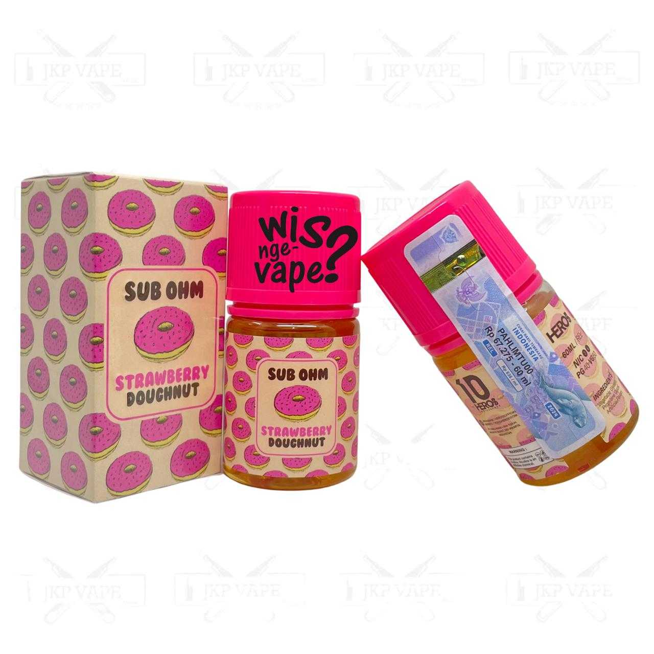 Jual Sub Ohm Strawberry Doughnut 60ml - Liquid Vape by Hero57