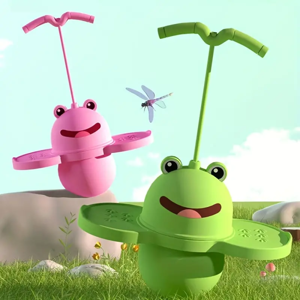 Jual VLLOLD Mainan Bola Jumping Balance Ball Frog with Air Tank