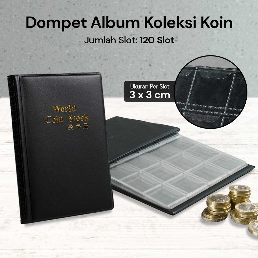 Jual World Coin Stock Dompet Album Koleksi Koin 120 Slot | Jakmall.com
