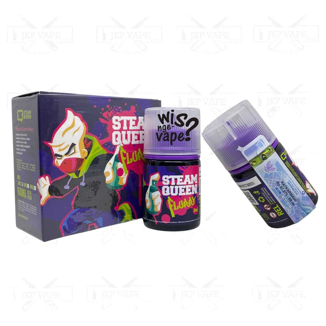 Jual Steam Queen Flurry 60ml - Liquid Vape by SQ Juice | Jakmall.com