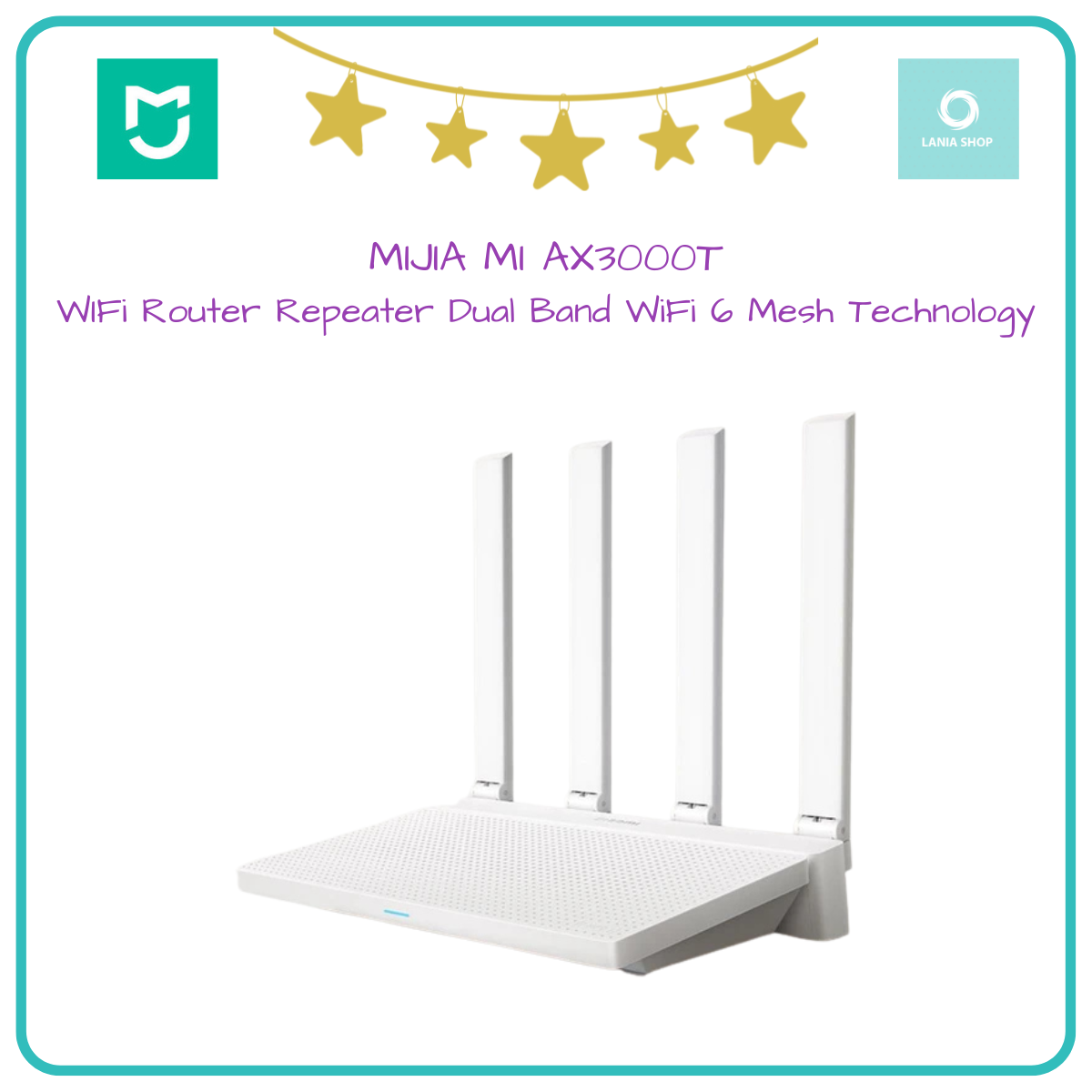 Jual MIJIA MI AX3000T - WIFi Router Repeater Dual Band WiFi 6
