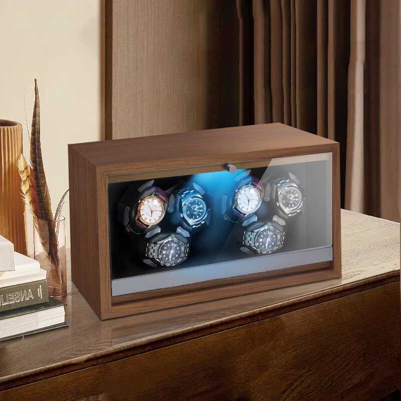 Jual DONGYEMO Kotak Jam Tangan Putar Otomatis Watch Winder LED 6